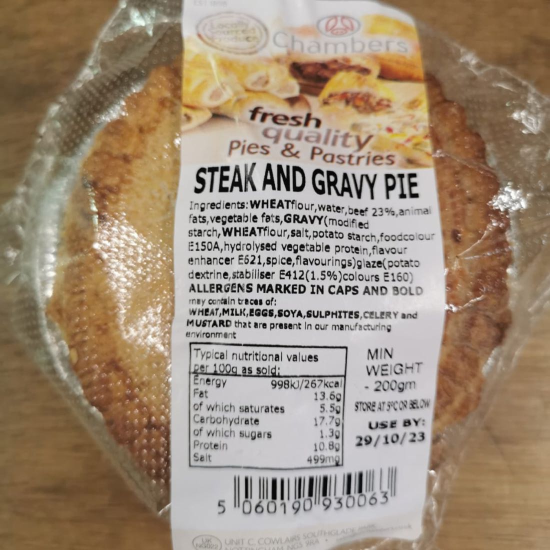 Small Steak And Gravy Pie - The Larder Aslockton